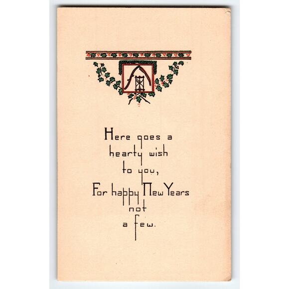 Postcards | Other | Vintage New Year Postcard J Raymond Howe Co Chicago ...